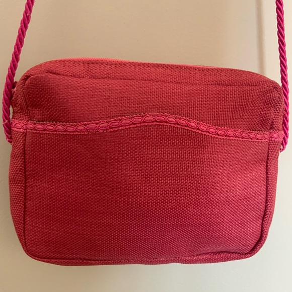 Pappagallo | Bags | Pink Purse 6s Shoulder Bag Straw Pappagallo | Poshmark